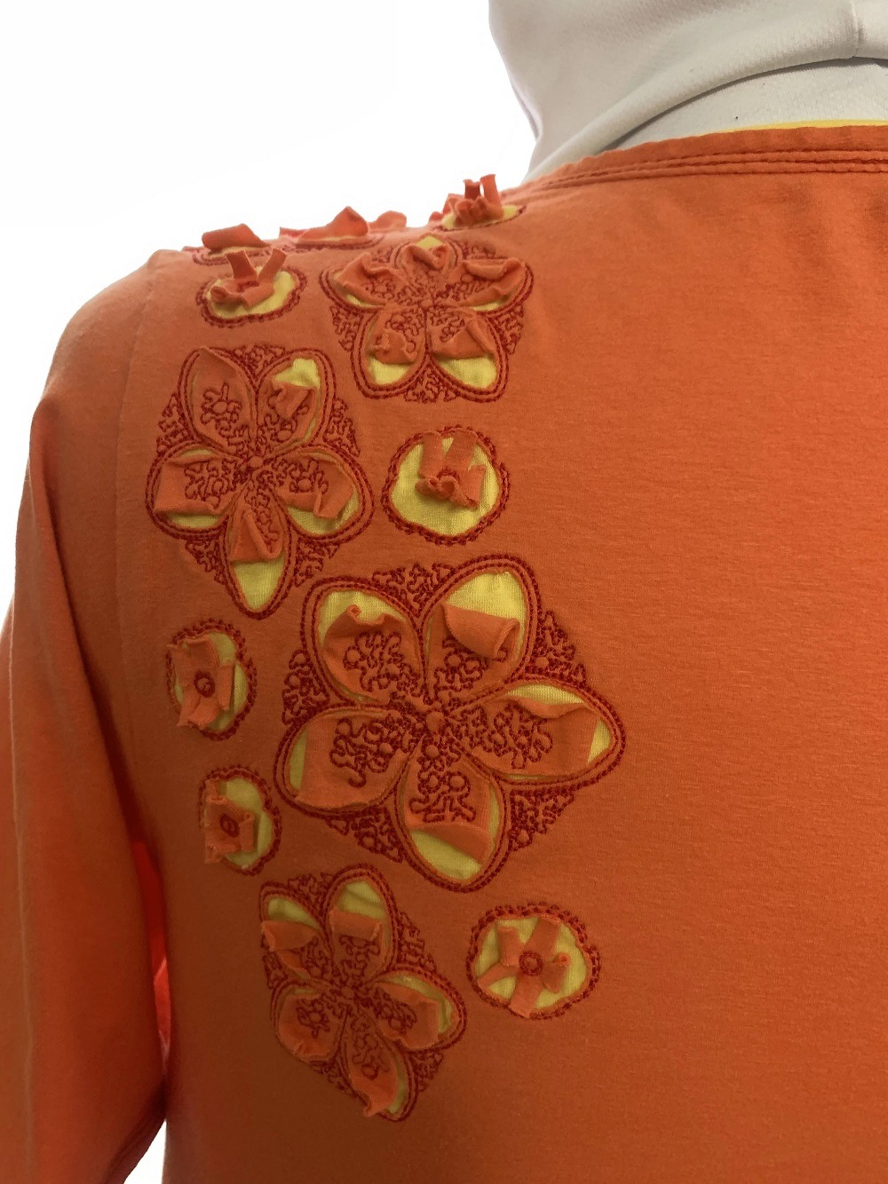 Cut-edge Embroidered Tee Shirt – Carroll Thatcher Designs